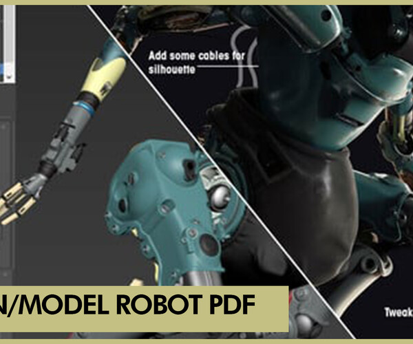 ArtStation - Design - Modelling of a mech - PDF | Tutorials