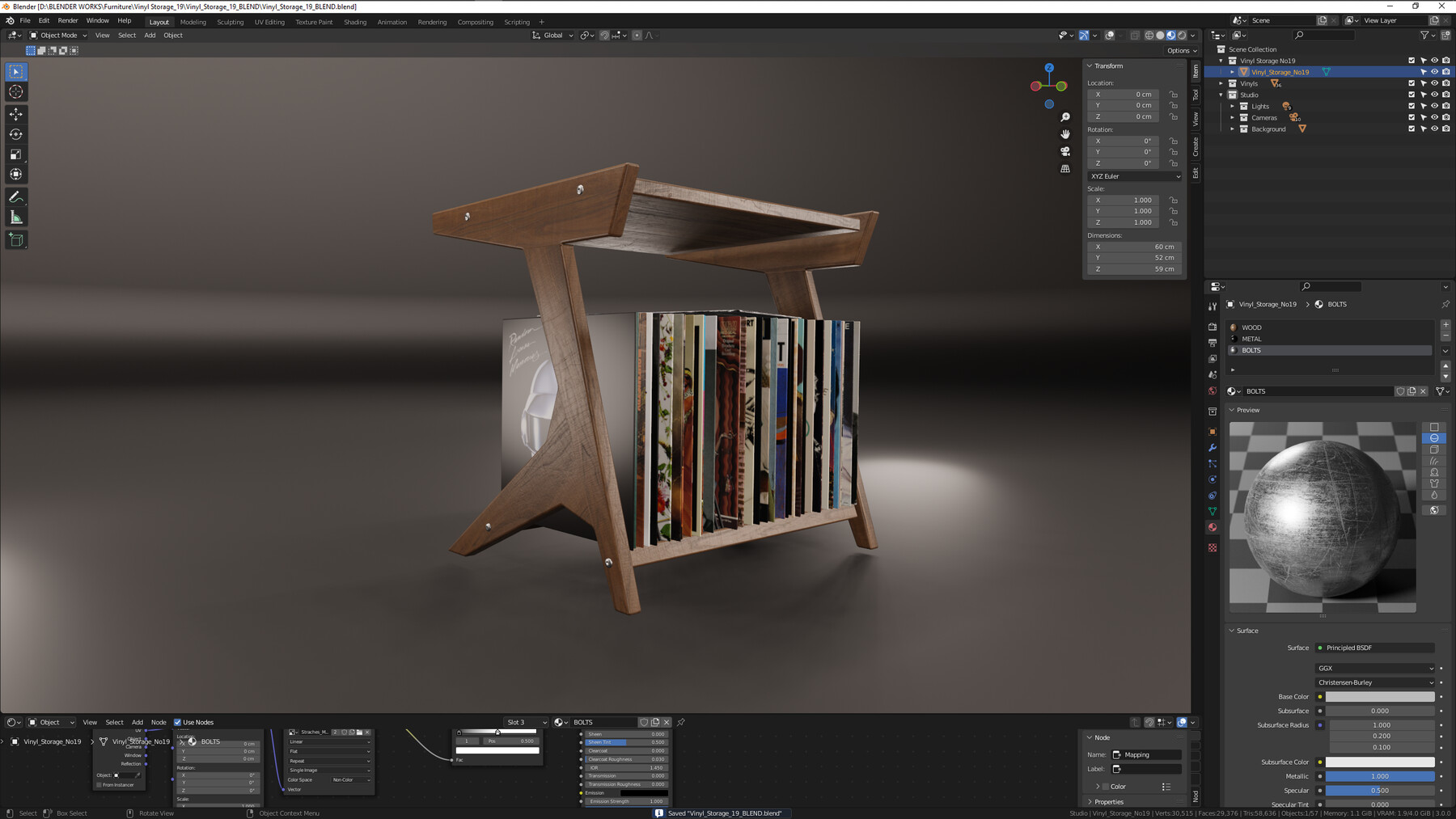 ArtStation - Vinyl Storage No19 | Resources