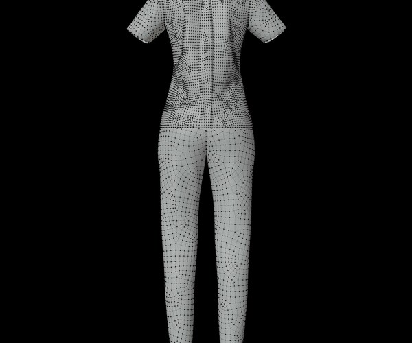 ArtStation - Female Nurse uniform - 3D Medical outfit | Game Assets