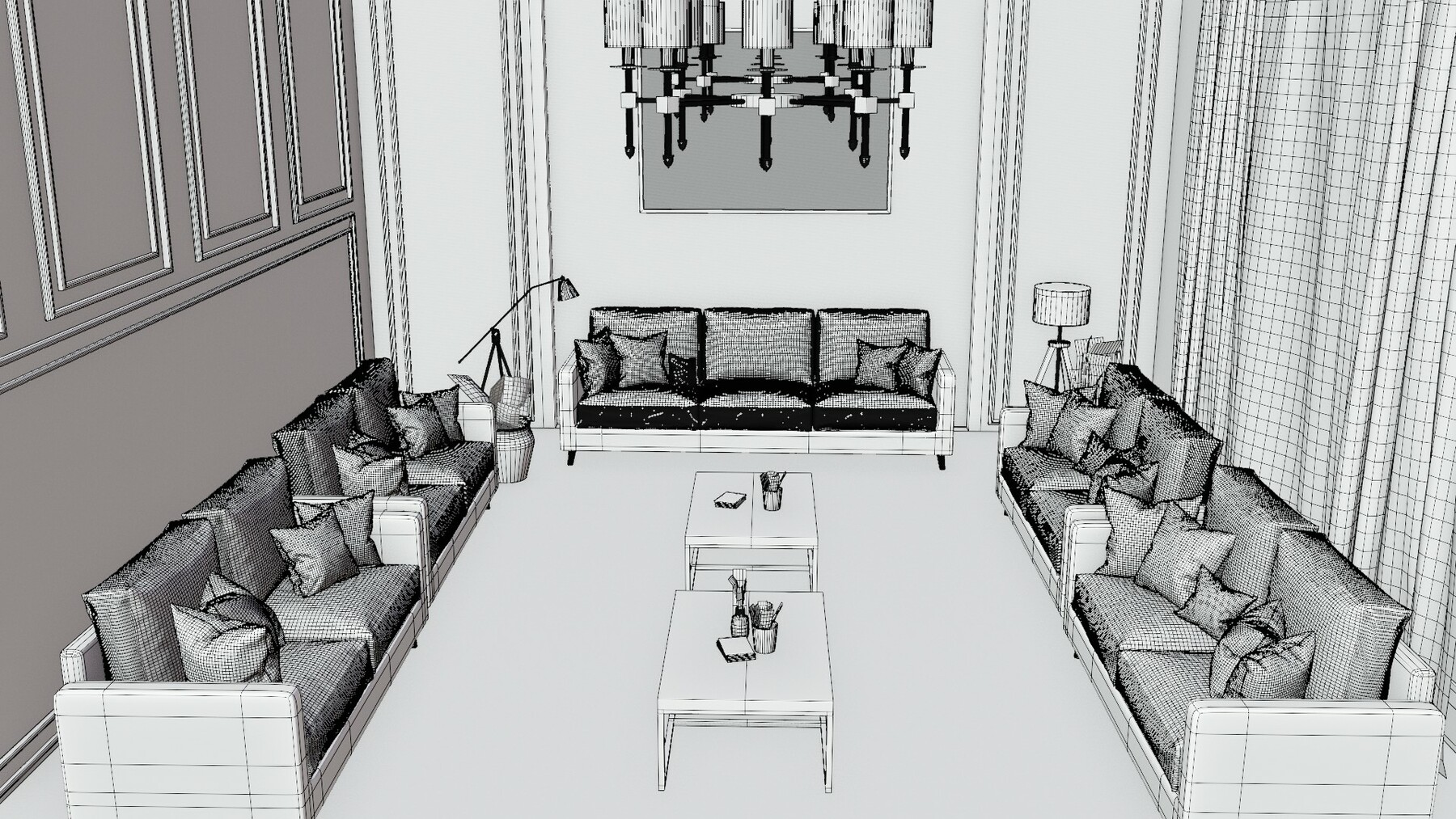 ArtStation - white living room | Resources