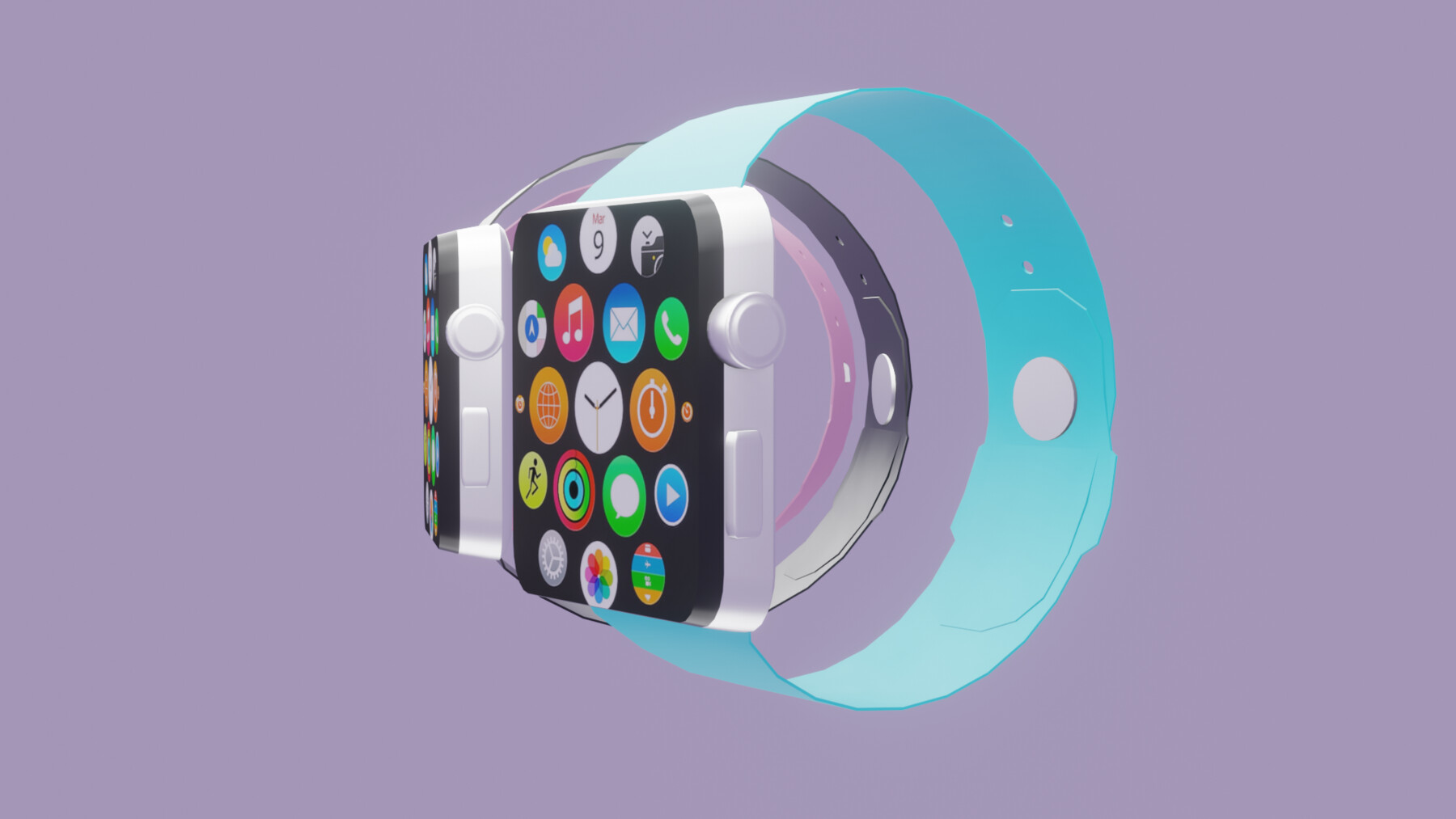 ArtStation - Apple watch lowpoly | Game Assets