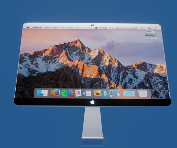 ArtStation - Apple iMac desktop 3d Models | Game Assets
