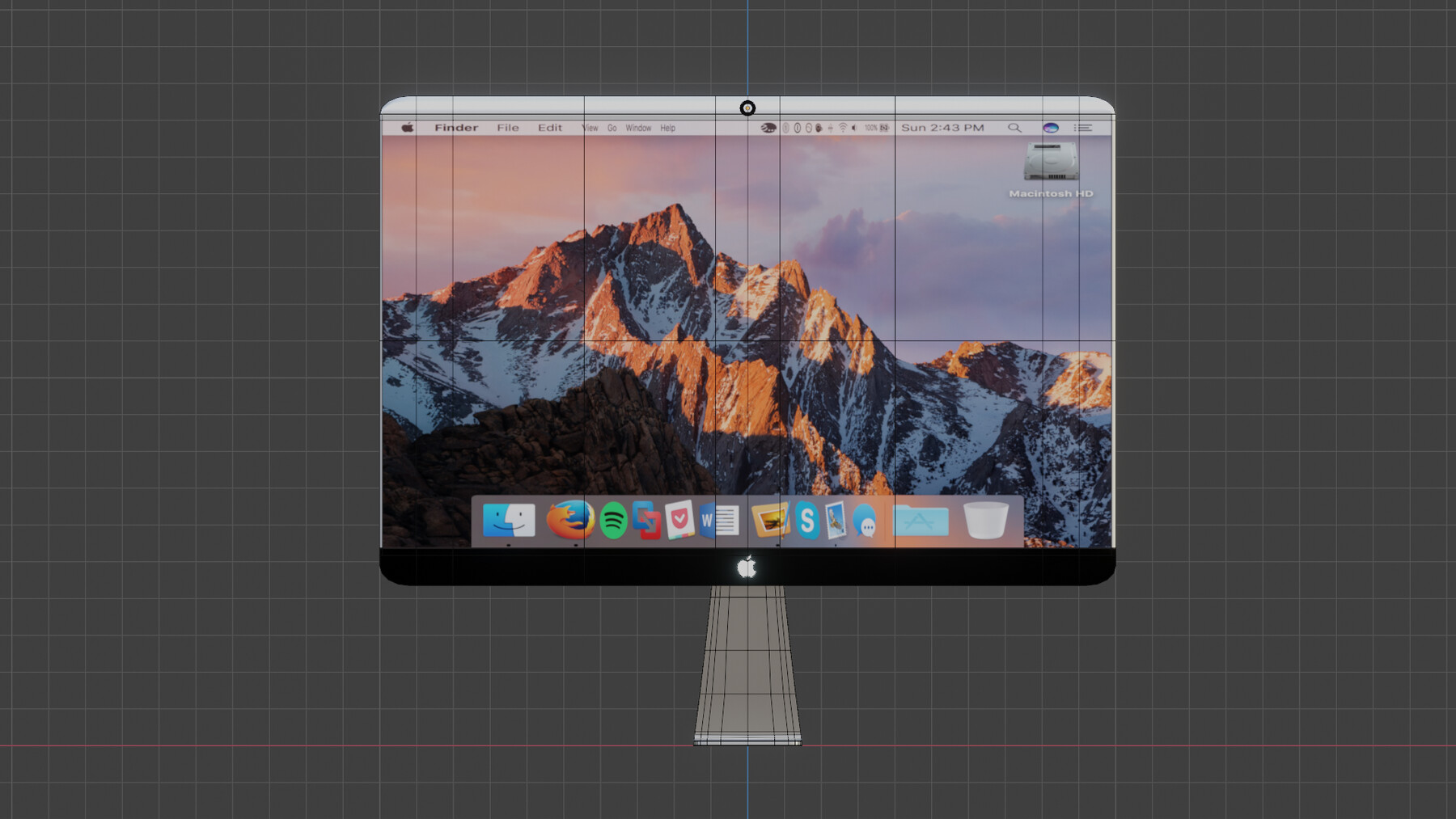 ArtStation - Apple iMac desktop 3d Models | Game Assets