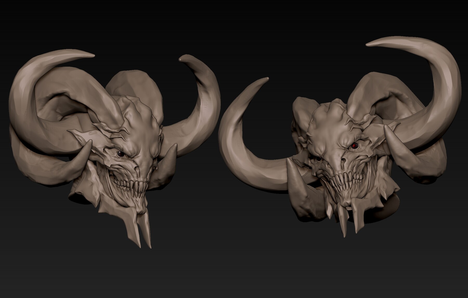 ArtStation - Demon Head | Resources