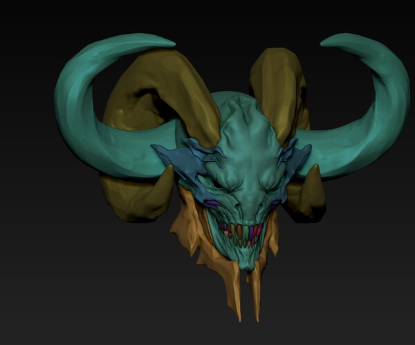 ArtStation - Demon Head | Resources