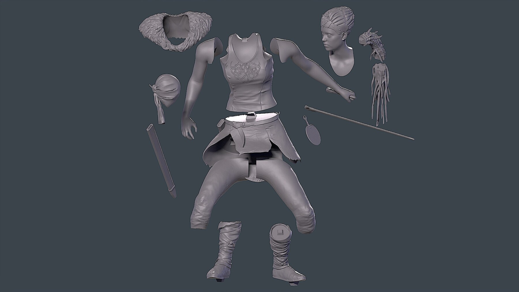 ArtStation - HELLBLADE SENUA'S SACRIFICE- 3D PRINT MODEL | Resources