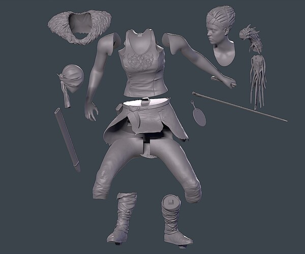 ArtStation - HELLBLADE SENUA'S SACRIFICE- 3D PRINT MODEL | Resources