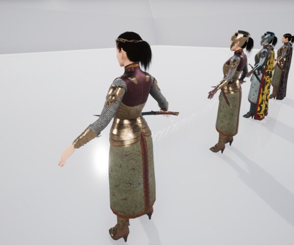 ArtStation - Elven female knight | Game Assets