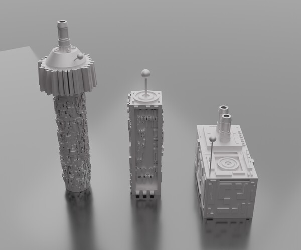 ArtStation - Sci fi hard surface building | Resources