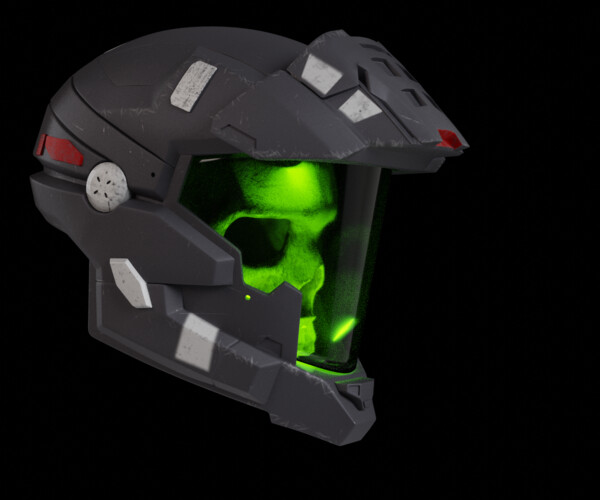 ArtStation - printable halo reach haunted helmet 3D print model | Game ...