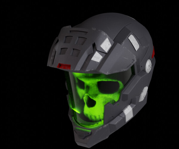 ArtStation - printable halo reach haunted helmet 3D print model | Game ...