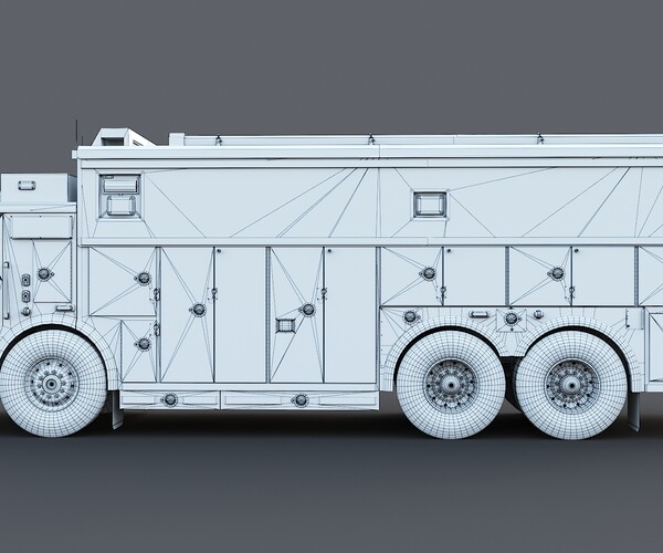 ArtStation - Fire Truck FDNY Rescue 1 | Game Assets