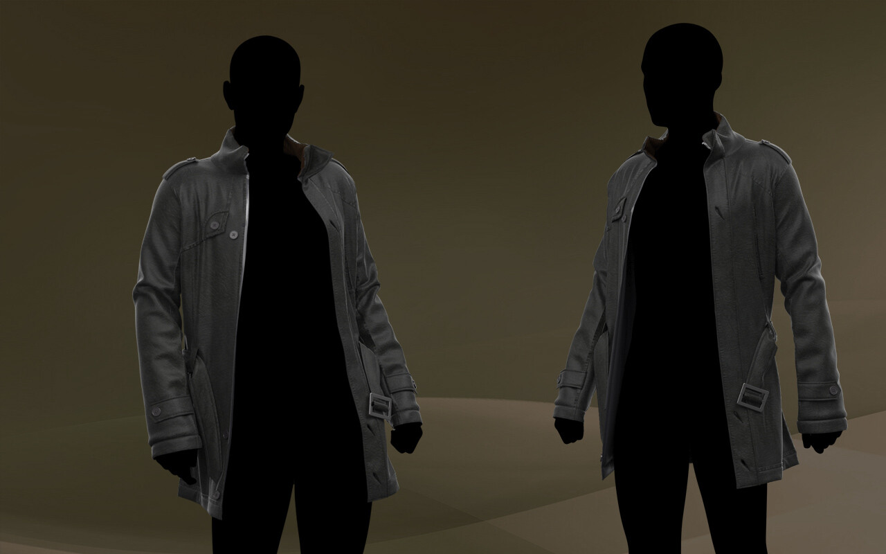 ArtStation - Mens leather jacket | Game Assets