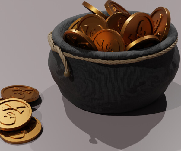 ArtStation - Coin purse | Game Assets