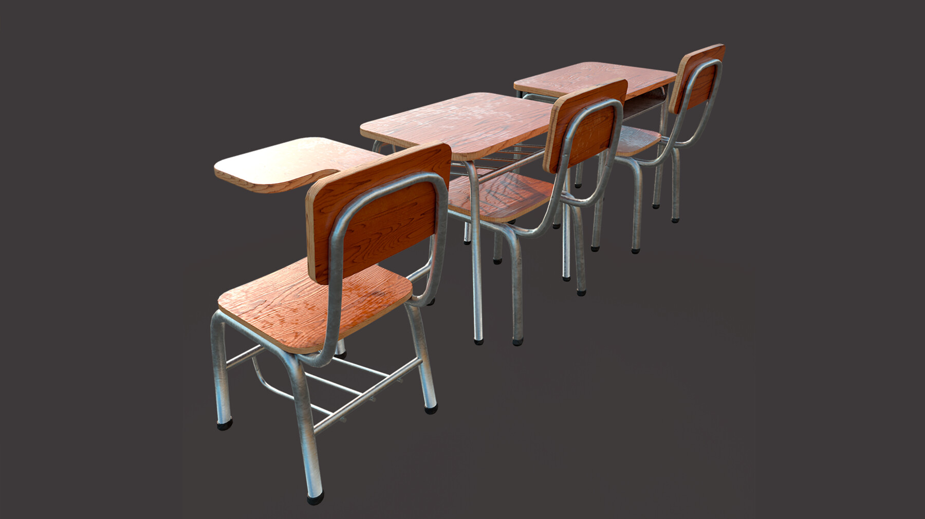 ArtStation - School Desk | Game Assets