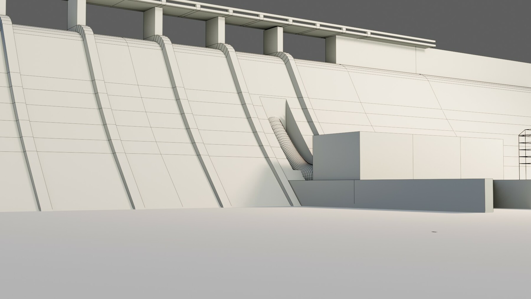 ArtStation - Dam 3d model - Low Poly - Game Ready | Resources