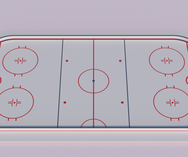 ArtStation - Cartoon Ice Hockey Rink | Resources