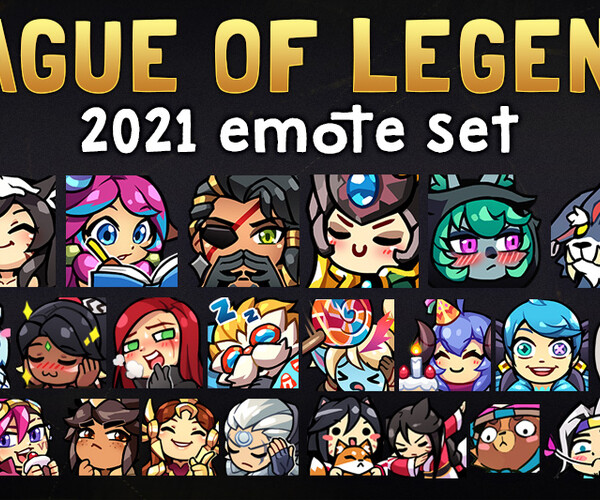 ArtStation - League of Legends 2021 Emote Set | Artworks