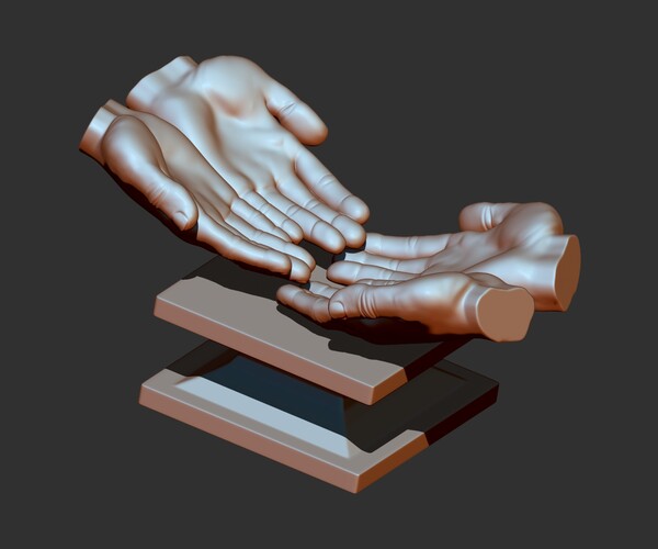 ArtStation - hand 3dprint | Resources