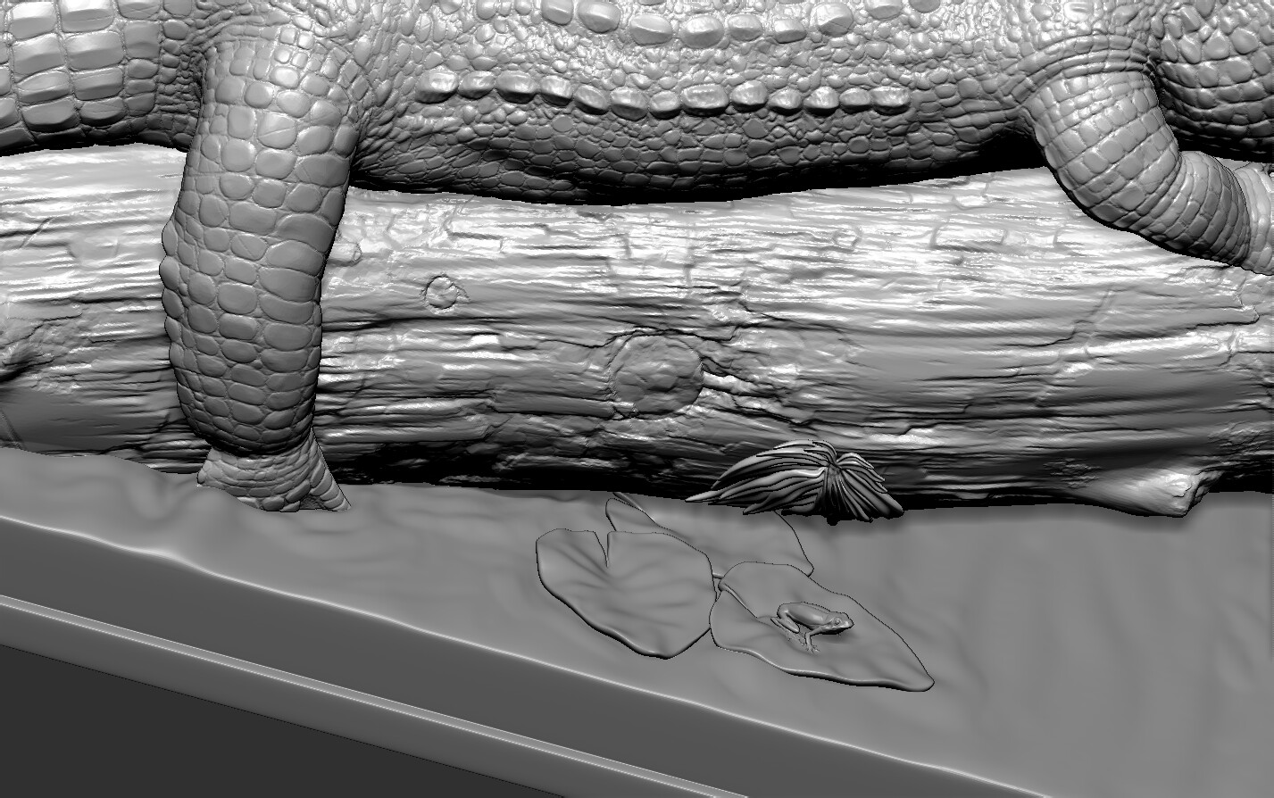 ArtStation - Crocodile in Tree | Resources