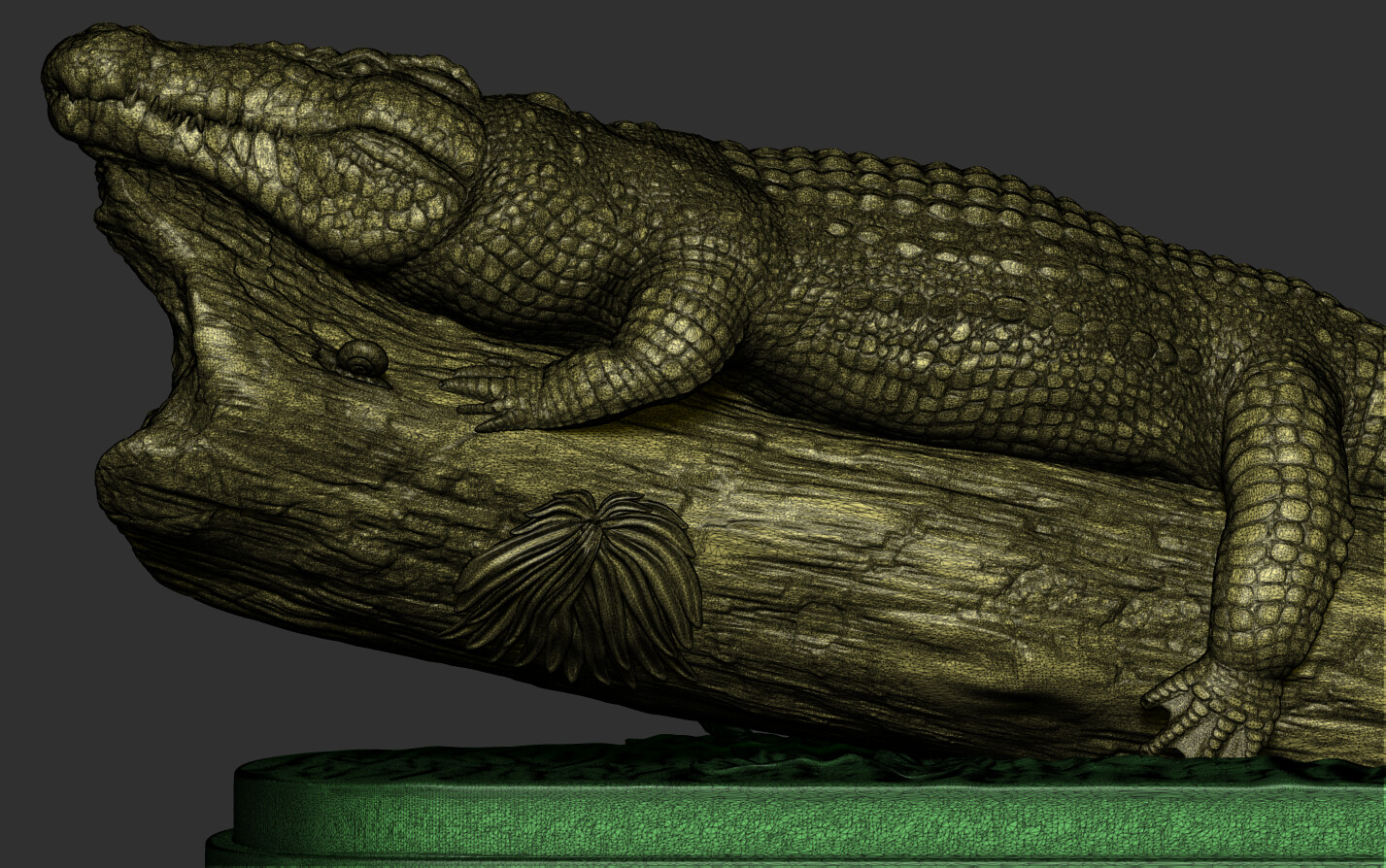 ArtStation - Crocodile in Tree | Resources