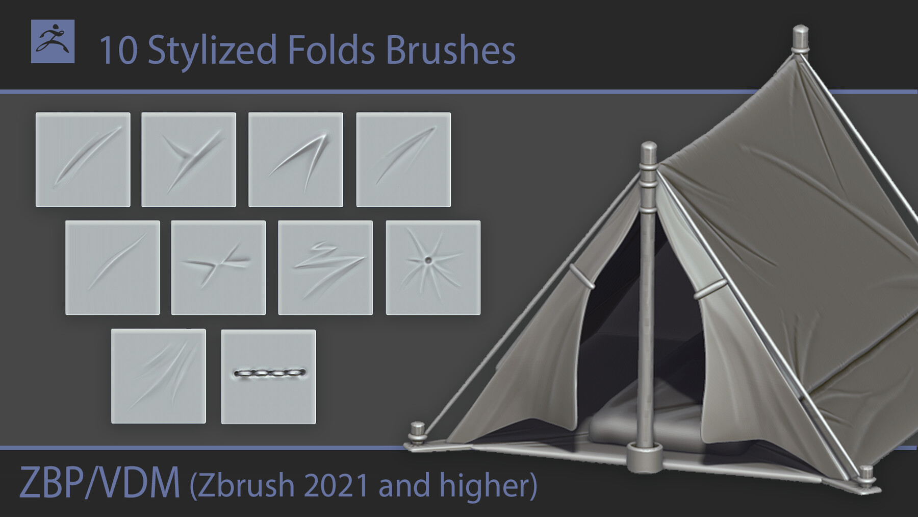 ArtStation - Stylized Folds Brushes | Brushes