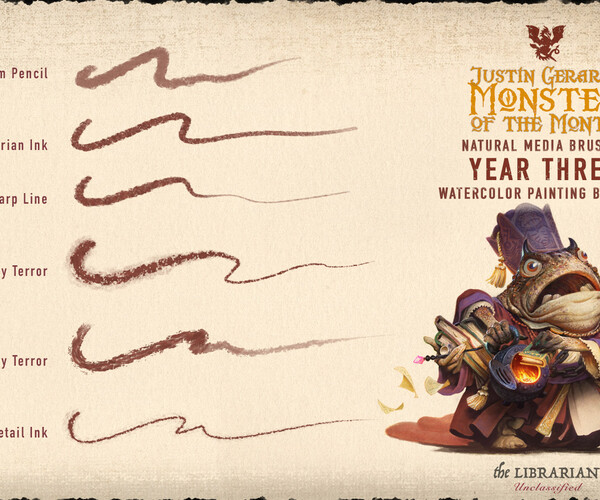 ArtStation - Justin Gerard's Monster of the Month Brushes YEAR THREE ...