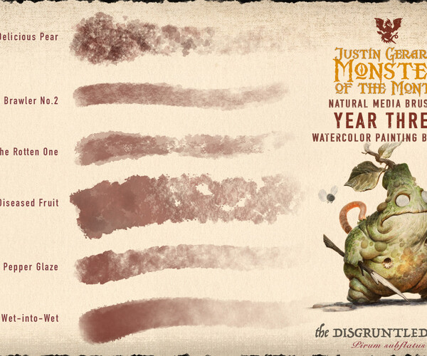 ArtStation - Justin Gerard's Monster of the Month Brushes YEAR THREE ...