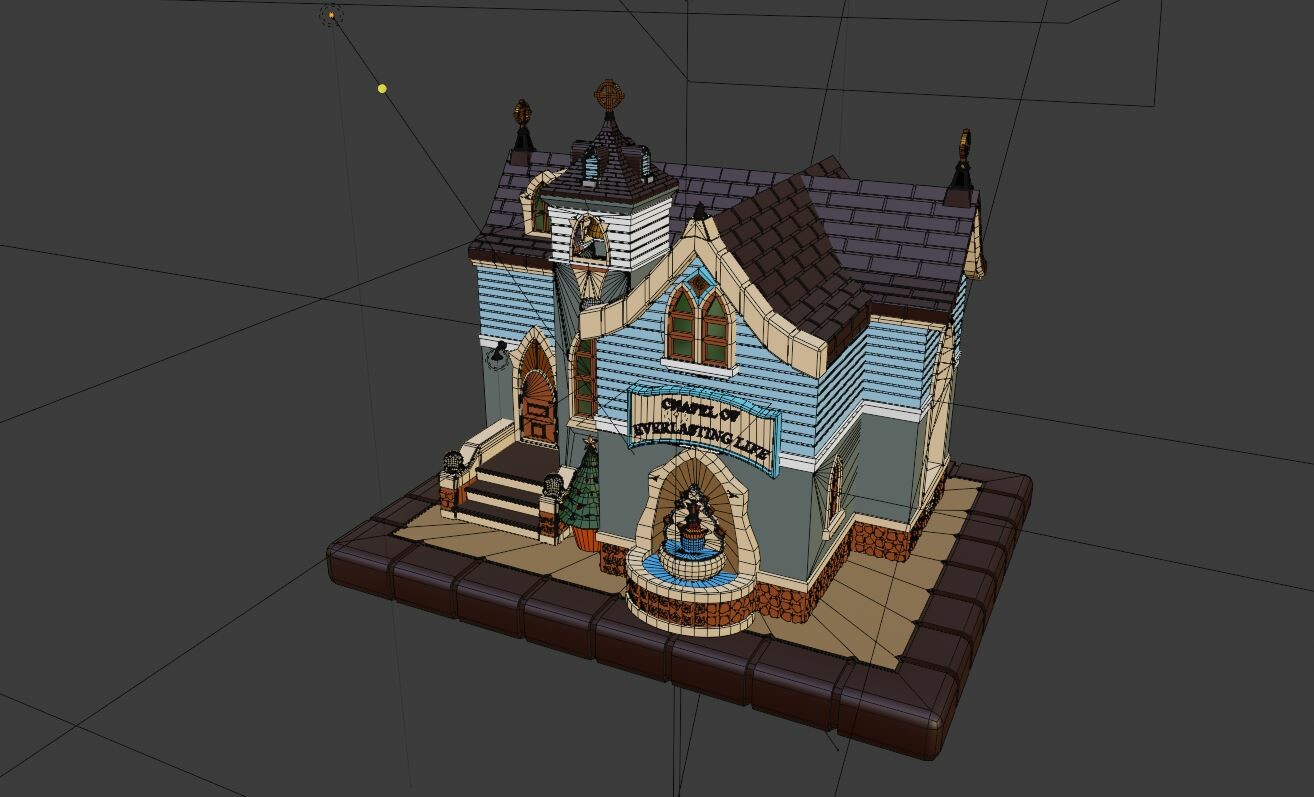 ArtStation - Christmas low poly buildings collection vol.3 | Resources