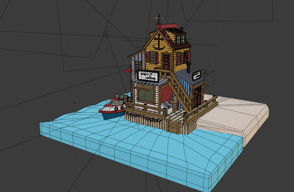 ArtStation - Christmas low poly buildings collection vol.3 | Resources