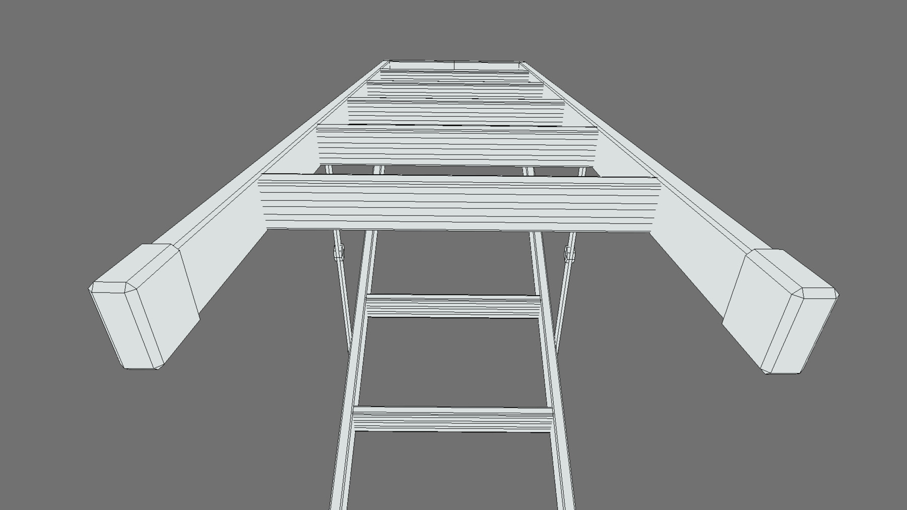 ArtStation - Low Poly Cartoon Aluminium Ladder | Game Assets