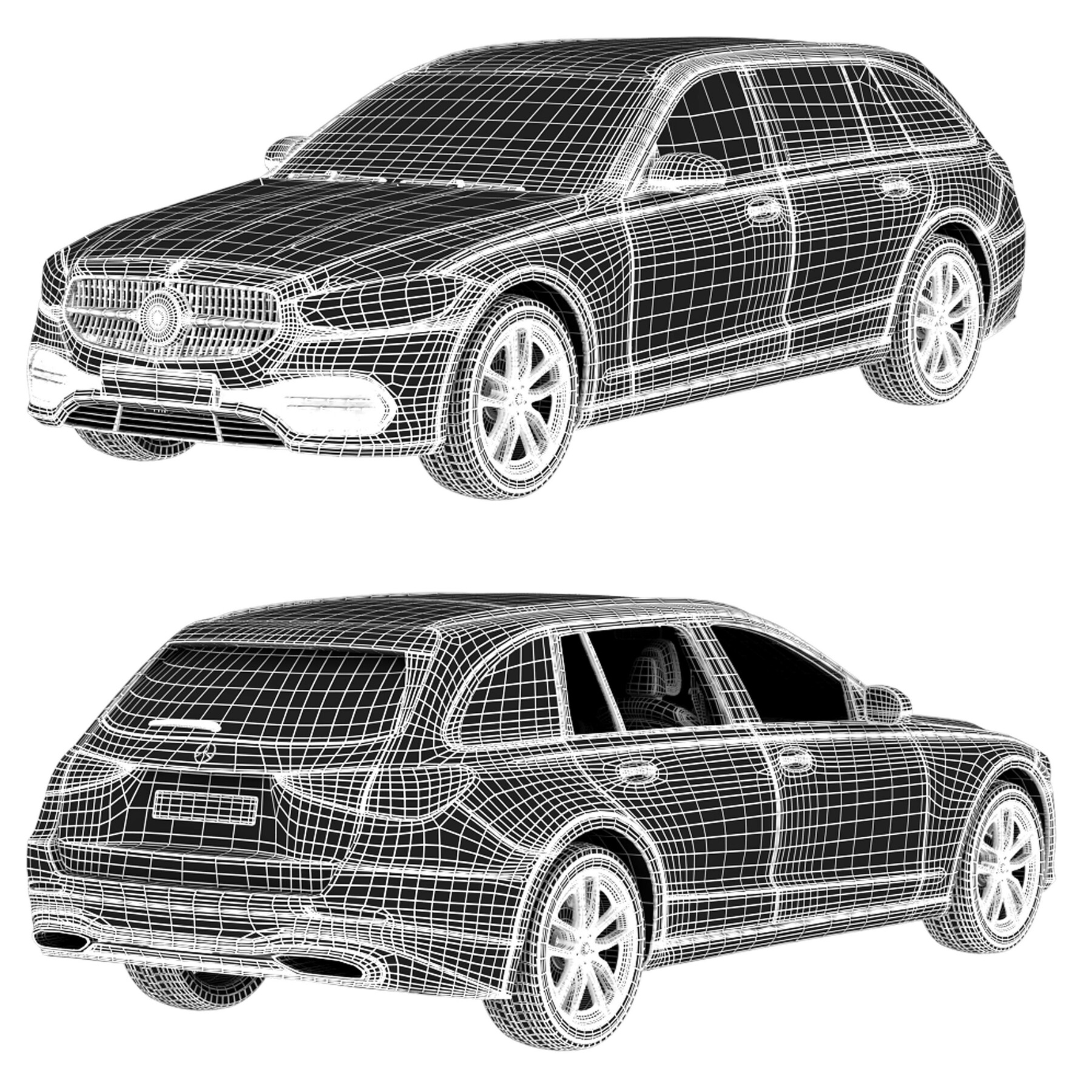 ArtStation - benz C-Class-estate-2021 | Resources