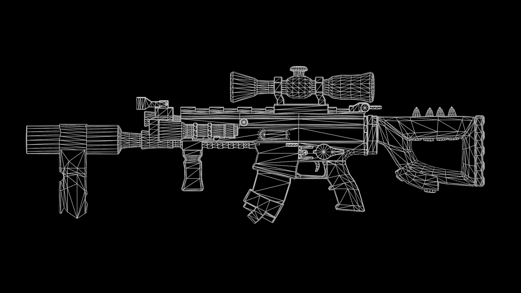 ArtStation - FN SCARL Stylized Weapon _Machine Gun | Game Assets