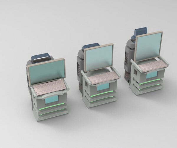 ArtStation - Computing equipment and monitors | Game Assets