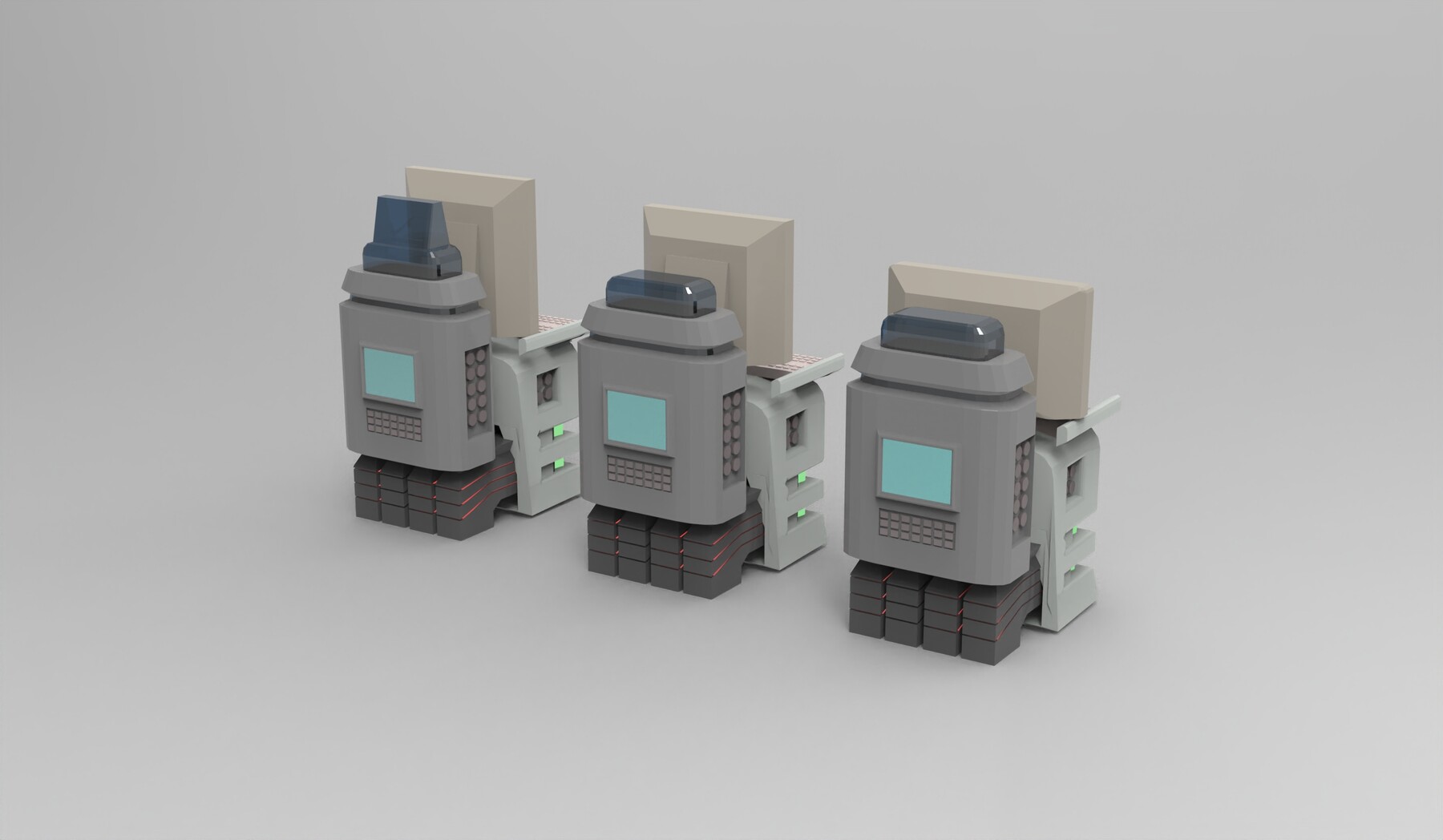 ArtStation - Computing equipment and monitors | Game Assets