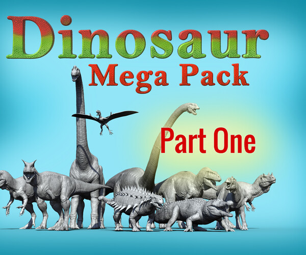 ArtStation - Dinosaurs Mega pack PART 1 | Game Assets
