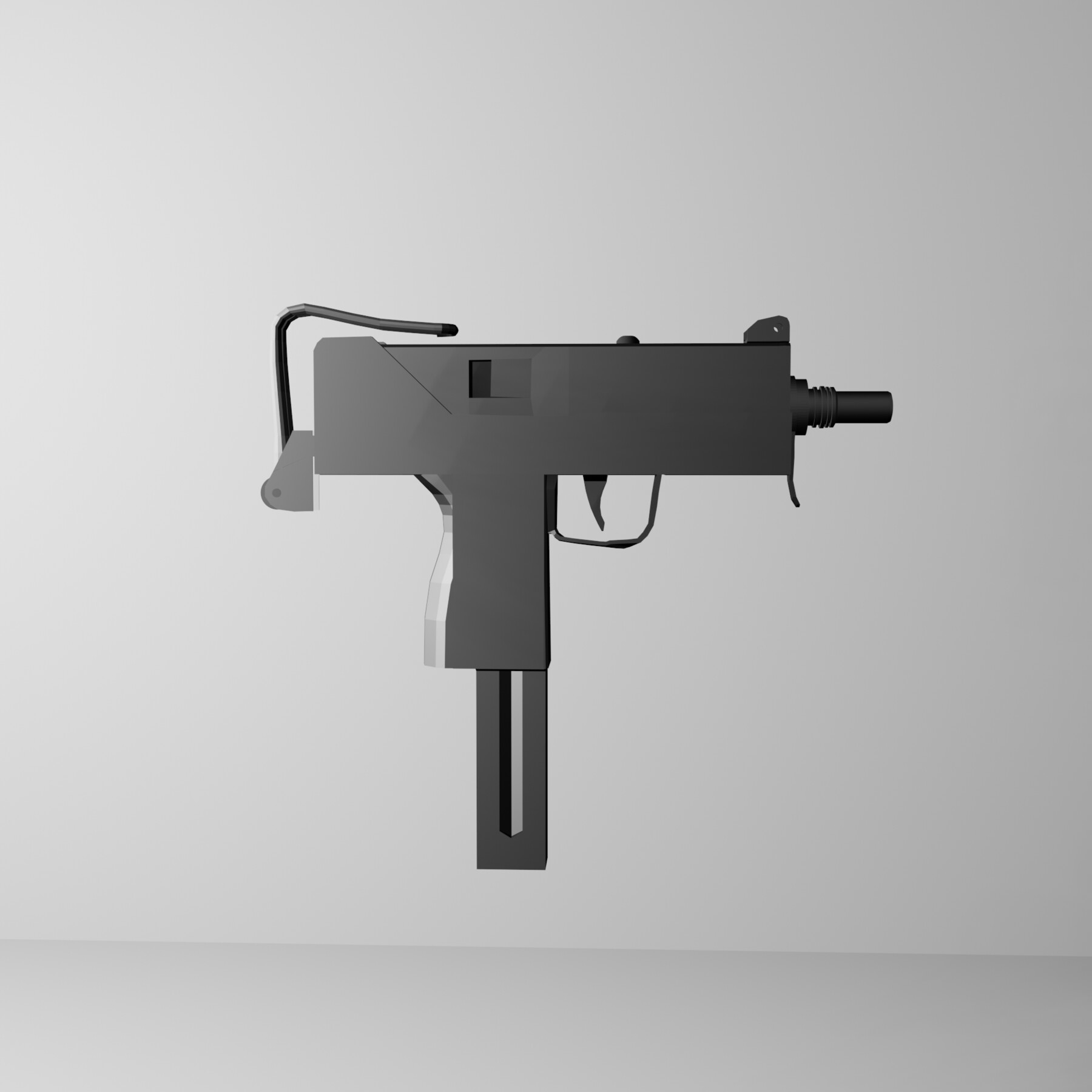 ArtStation - Micro-uzi low-poly 9mm gun | Game Assets