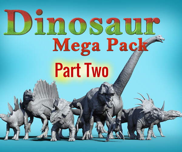 ArtStation - Dinosaurs Mega pack PART 2 | Game Assets
