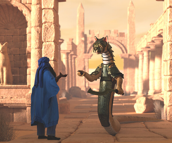 ArtStation - Tatzelwurm for DAZ Dragon 3 | Resources