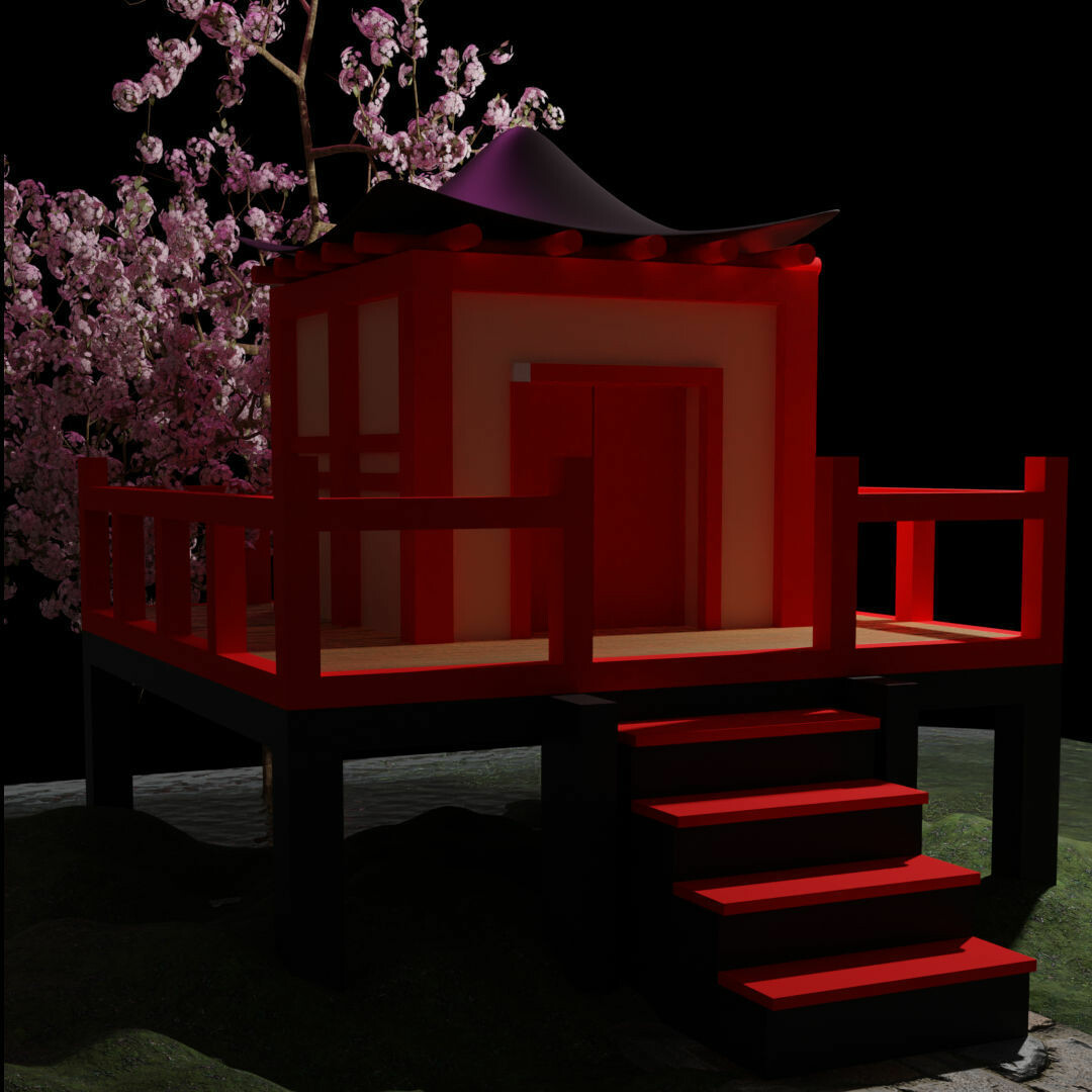 ArtStation - japan house Low-poly | Game Assets