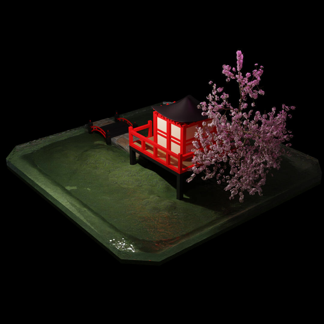 ArtStation - japan house Low-poly | Game Assets