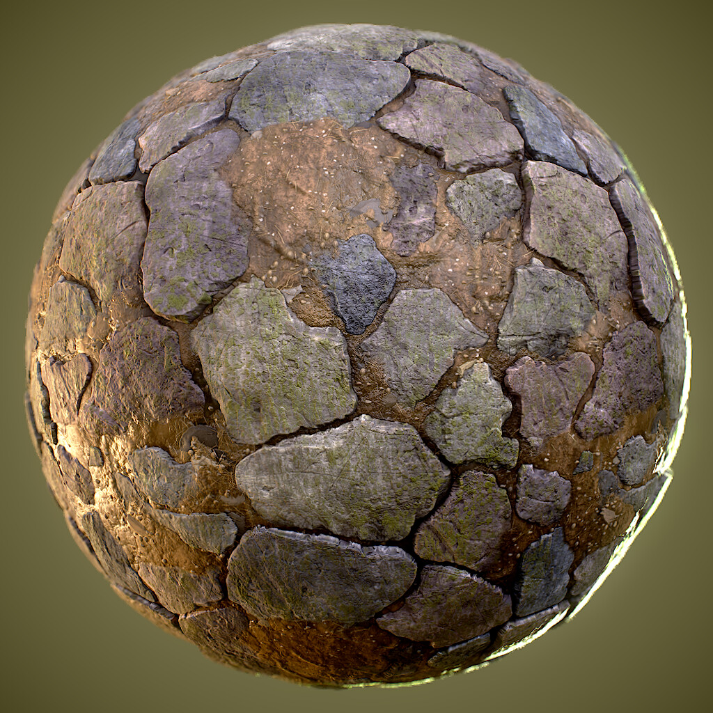 ArtStation - Cobblestone Ground Material | Game Assets