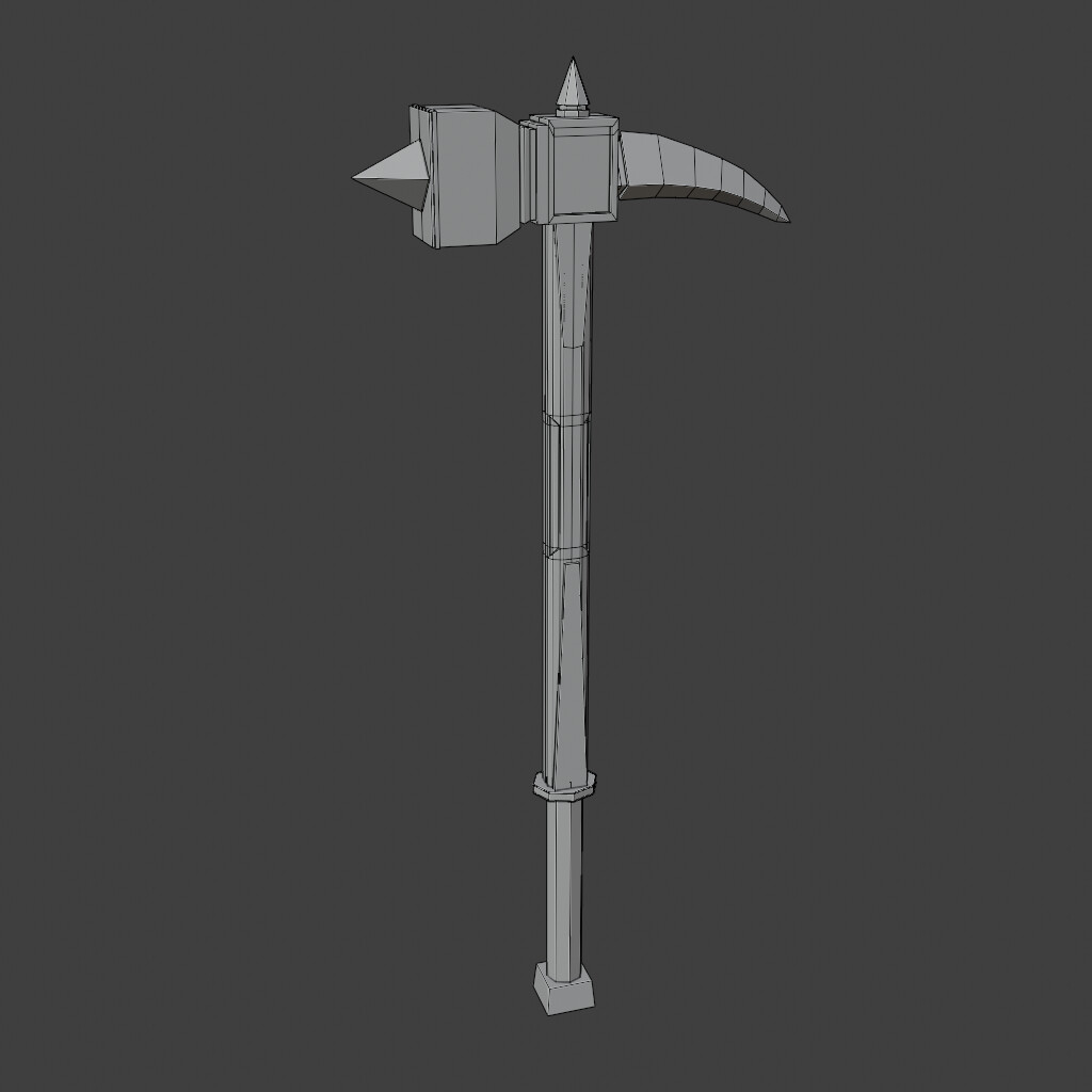 ArtStation - Stylized Hammer Weapon PBR low poly game ready 3D-Model ...