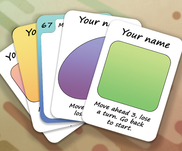 ArtStation - Simple card template | Game Assets