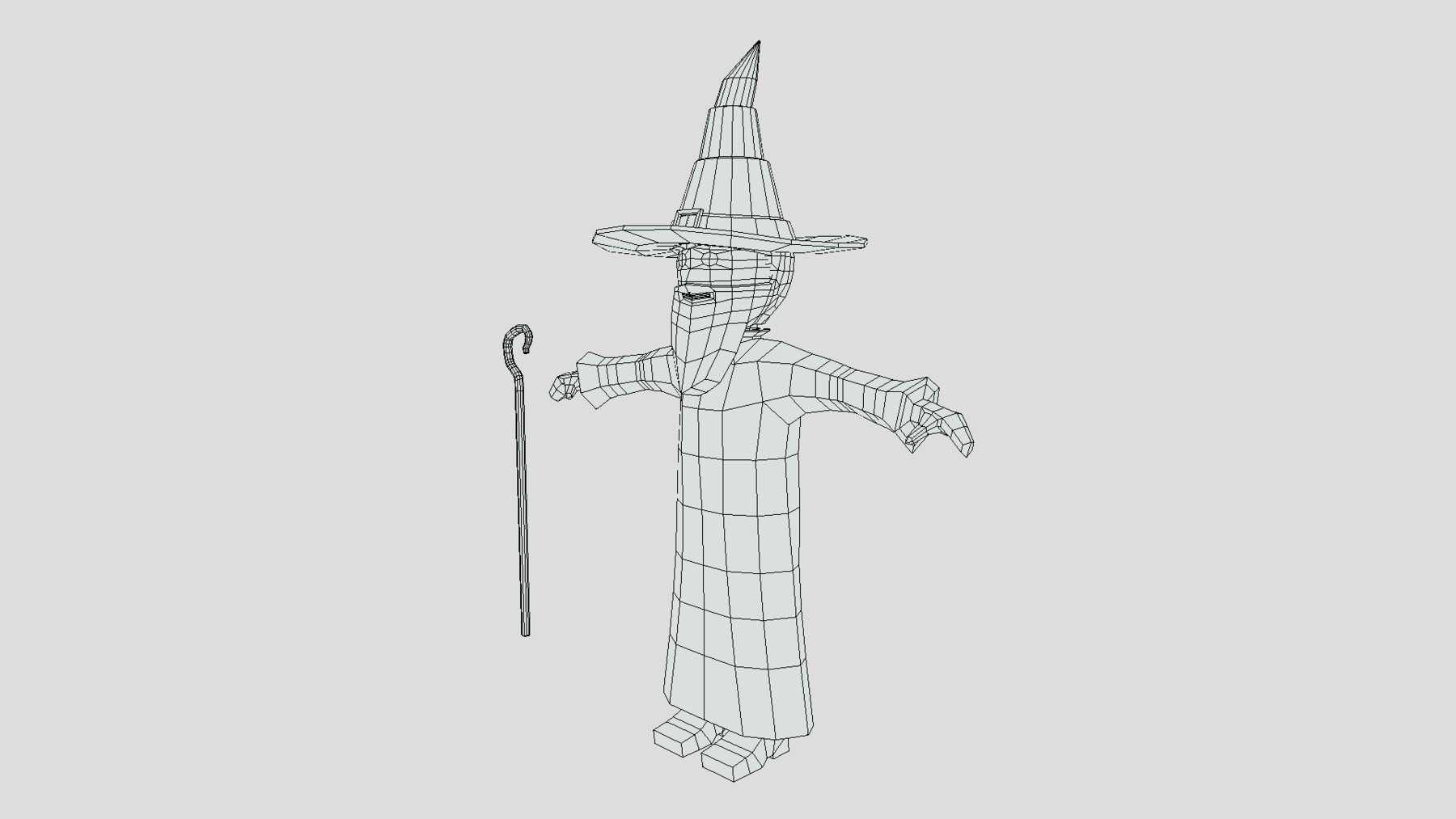 ArtStation - Low Poly Cartoon Wizard | Game Assets
