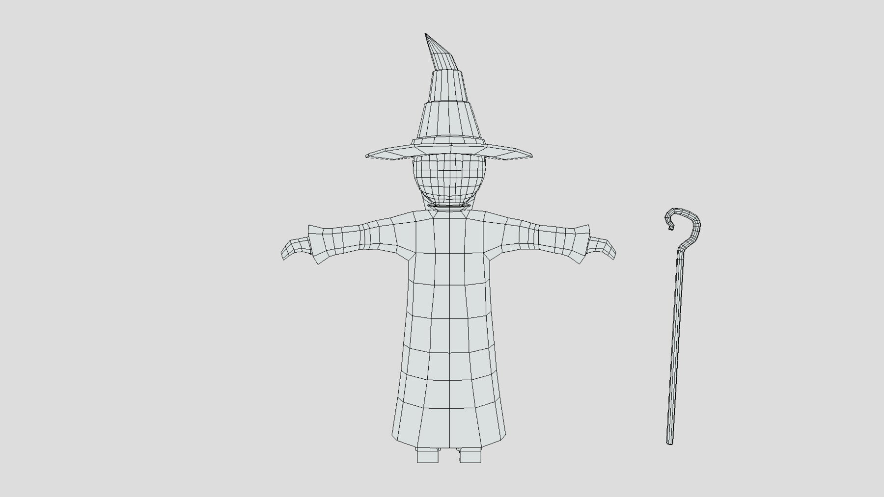 ArtStation - Low Poly Cartoon Wizard | Game Assets