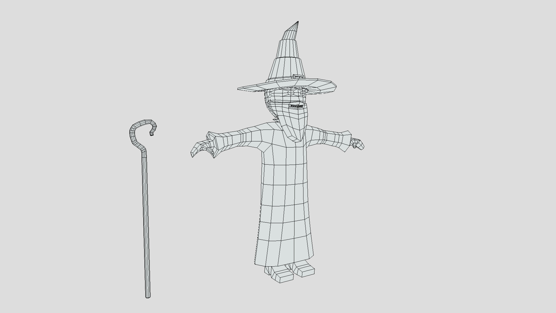 ArtStation - Low Poly Cartoon Wizard | Game Assets