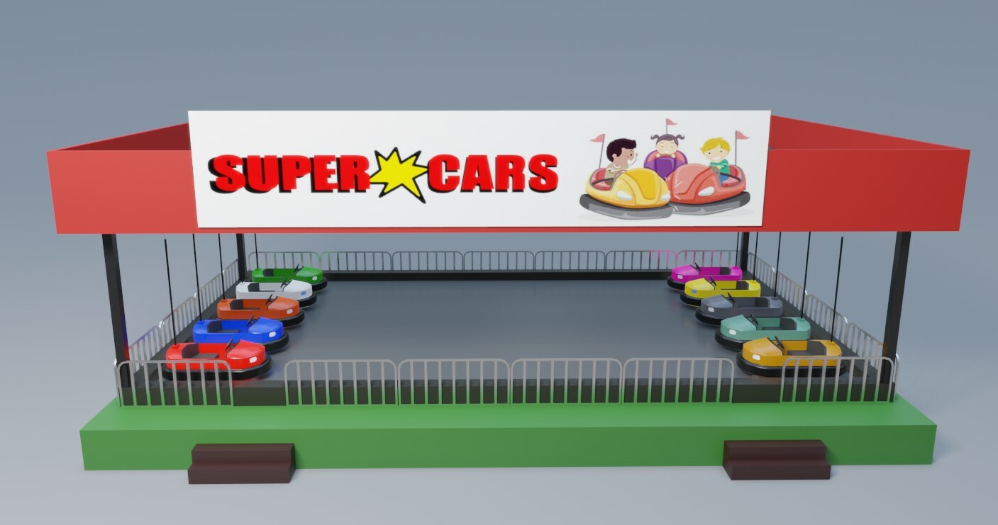 ArtStation - Beat Cart - Amusement Park - Parque de Diversoes Low-poly ...