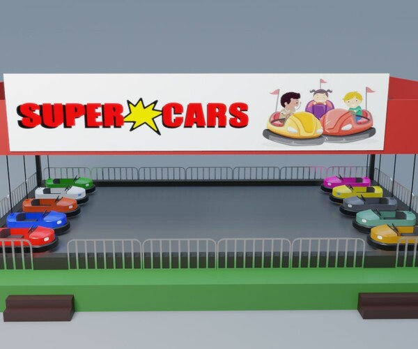 ArtStation - Beat Cart - Amusement Park - Parque de Diversoes Low-poly ...