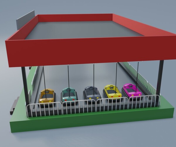 ArtStation - Beat Cart - Amusement Park - Parque de Diversoes Low-poly ...
